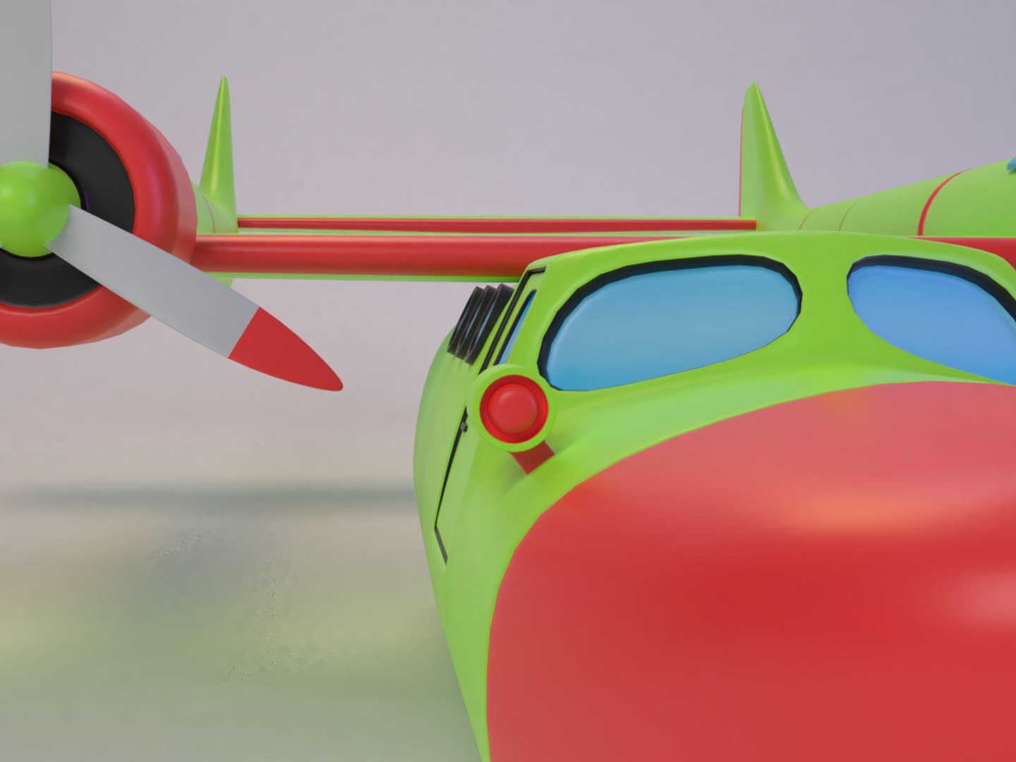 3D Water Plane Cartoon - TurboSquid 1589210