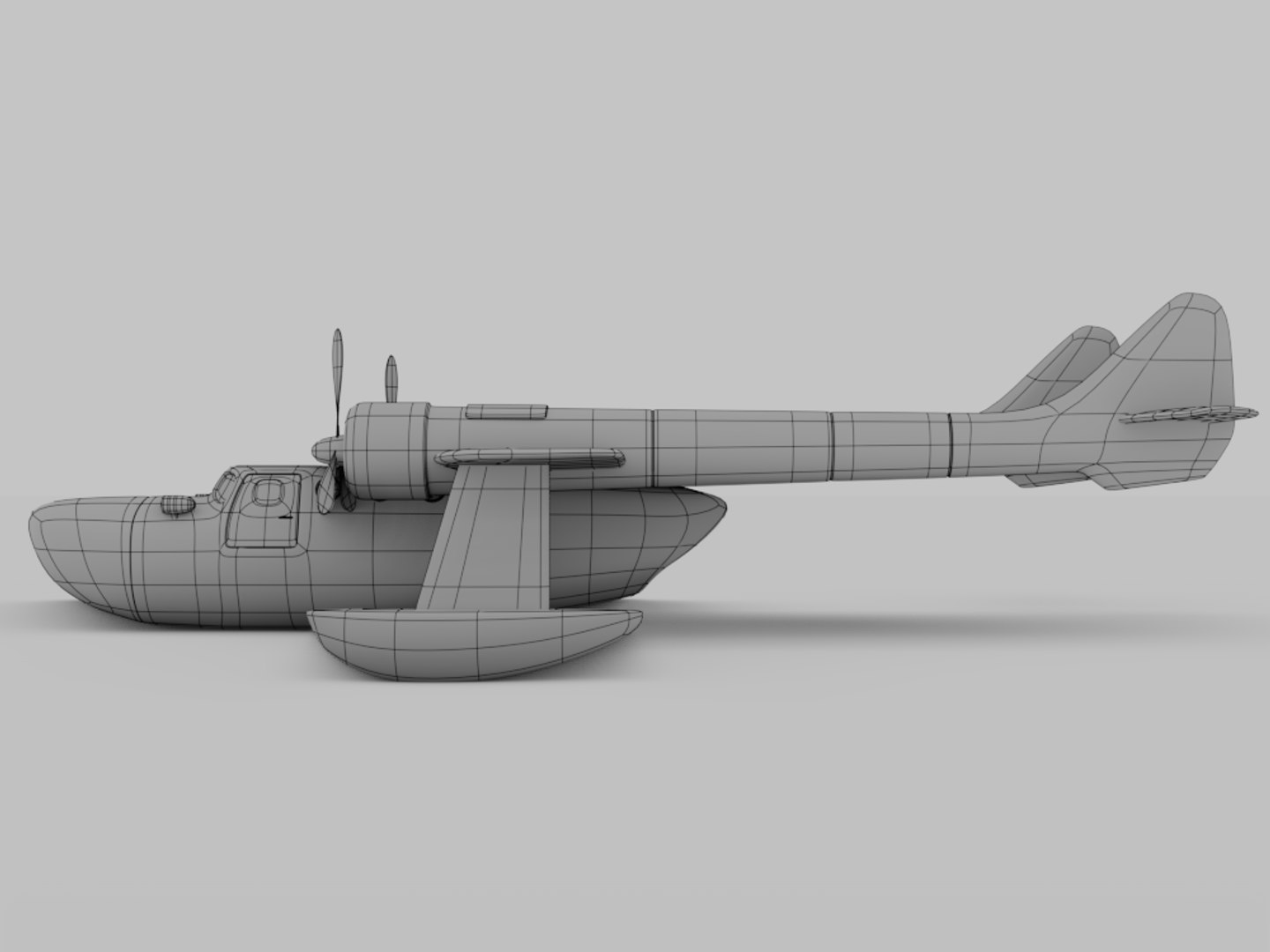 3D Water Plane Cartoon - TurboSquid 1589210
