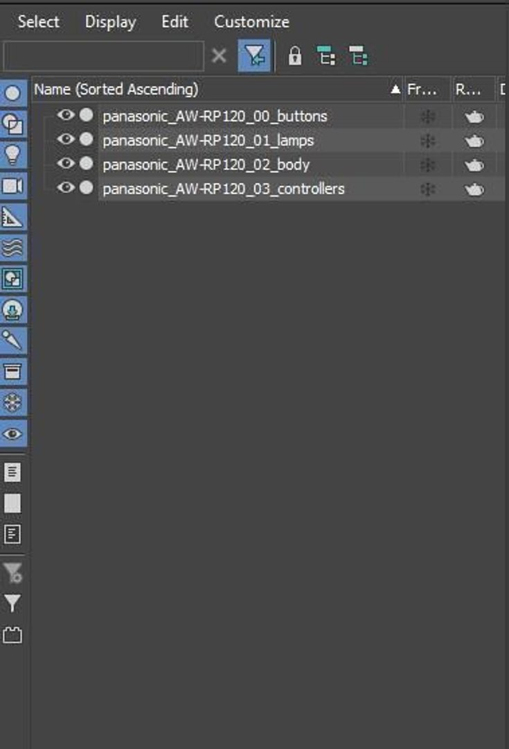 Panasonic Aw Rp120 Remote 3D Model - TurboSquid 1270270