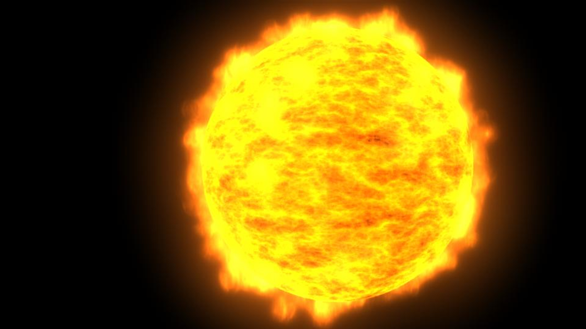 3d Sun Animation Model