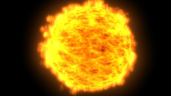 3d sun animation model