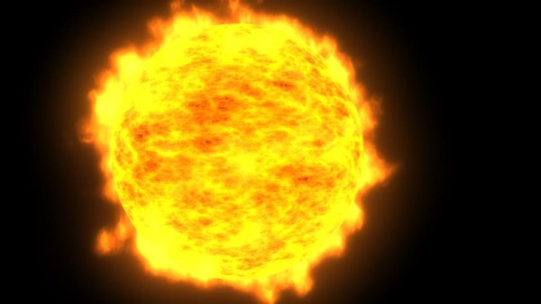 3d sun animation model