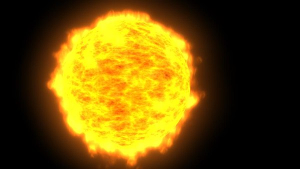 3d sun animation model
