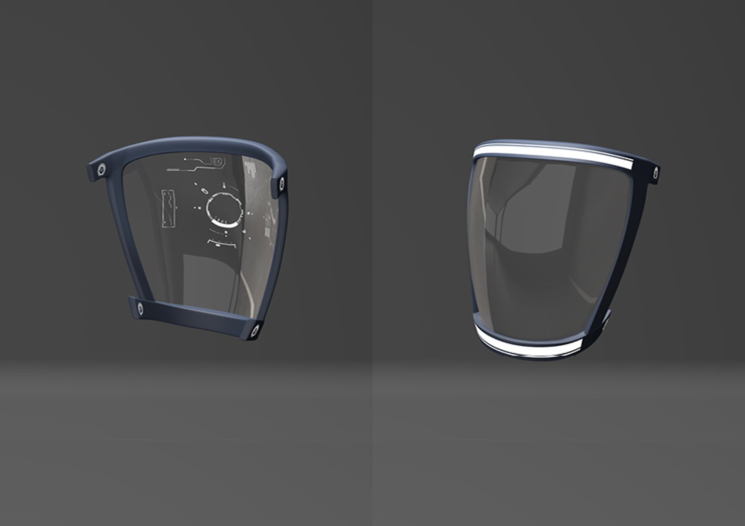 Futuristic Glasses Masks 3D - TurboSquid 1382168