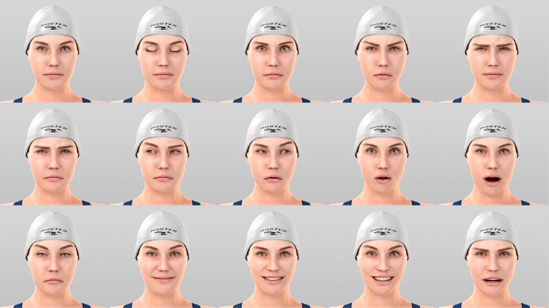 3D Animations Female Swimmer Swimming Model - TurboSquid 1594956