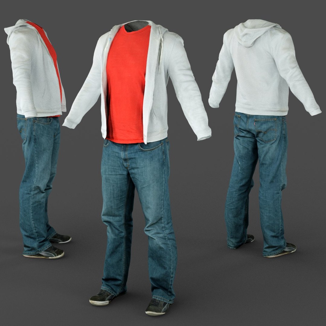 3D Male Clothing Outfit Model - TurboSquid 1329831