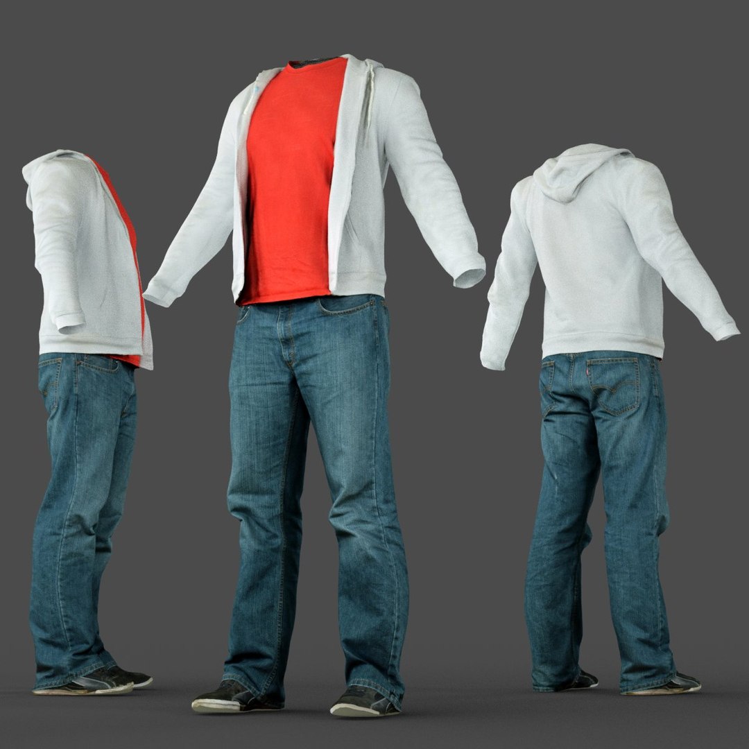 3D Male Clothing Outfit Model - TurboSquid 1329831