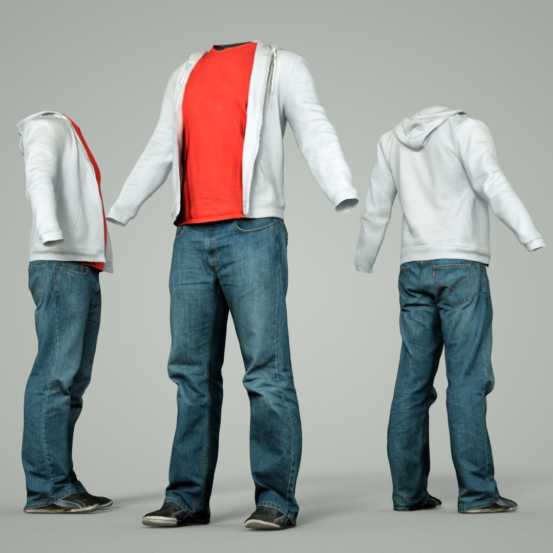 3D Male Clothing Outfit Model - TurboSquid 1329831