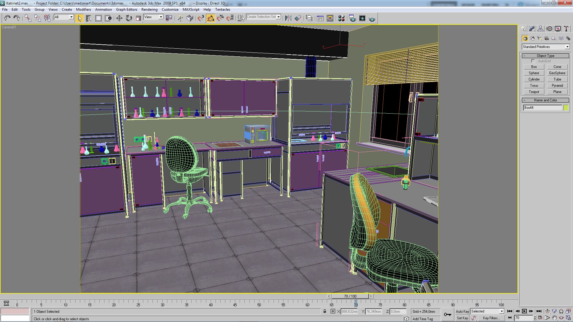 3d Model Modern Laboratory
