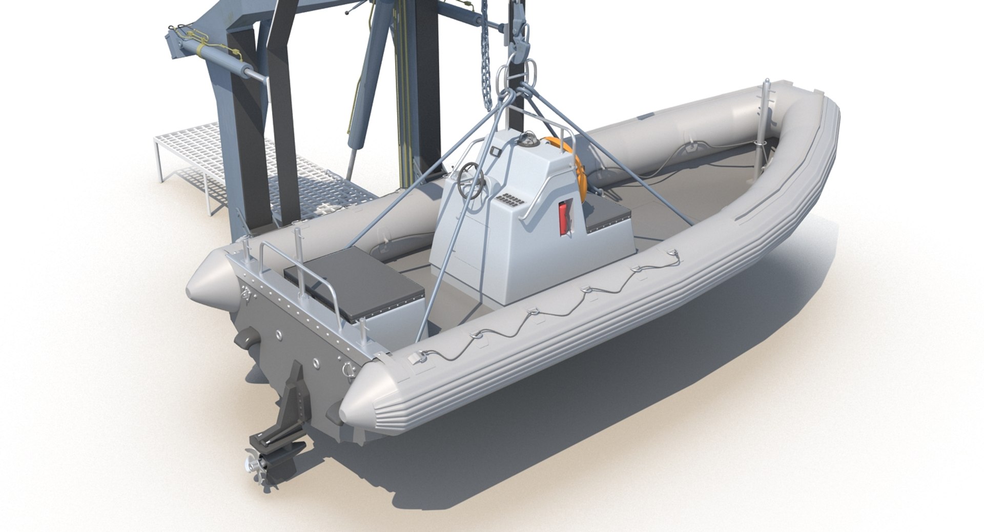 Navy Rhib Crane 3d Max