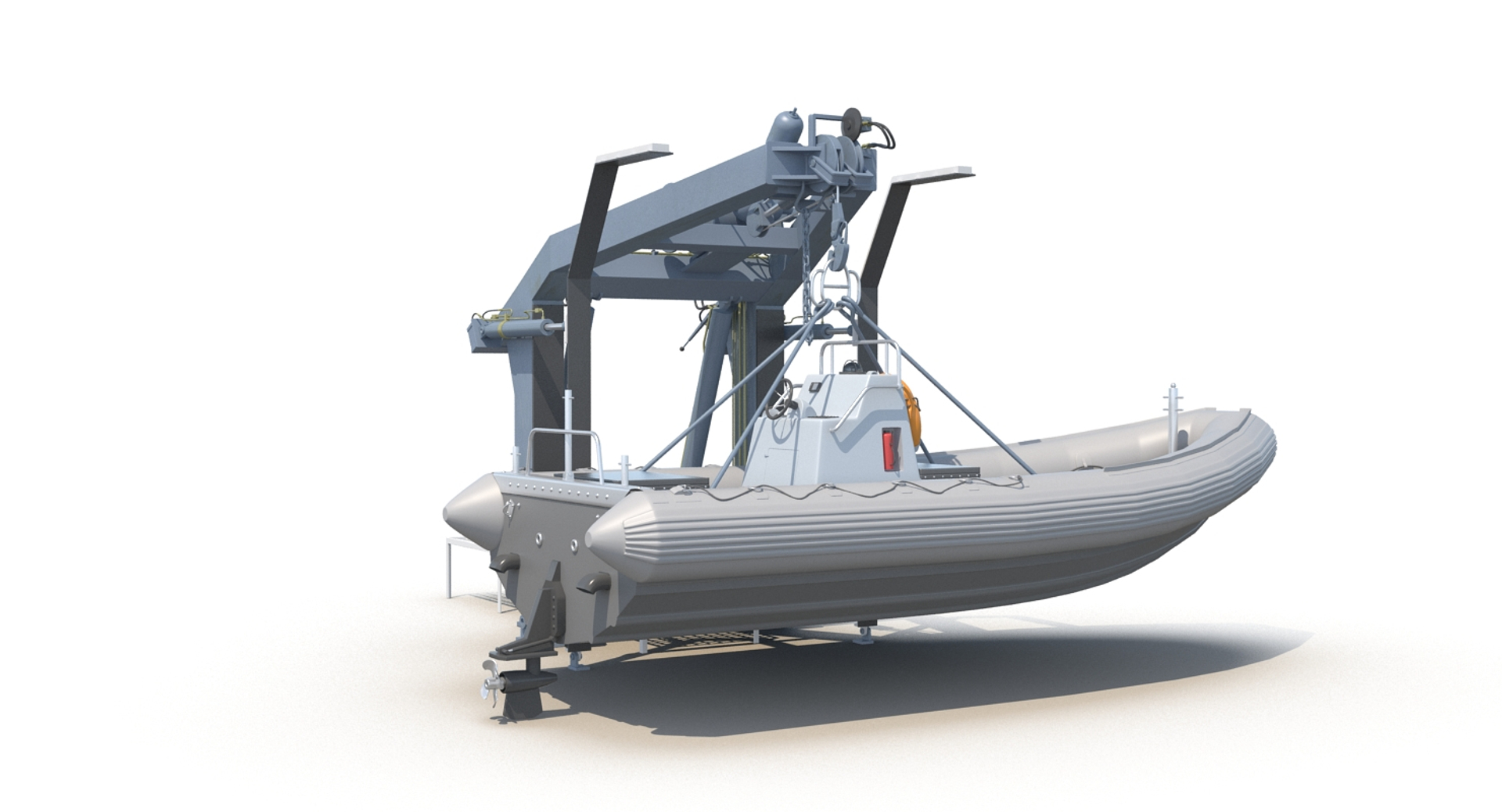 Navy Rhib Crane 3d Max