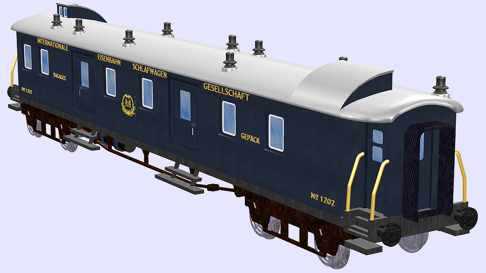 Simplon orient express historic passenger - dining and baggage rail ...