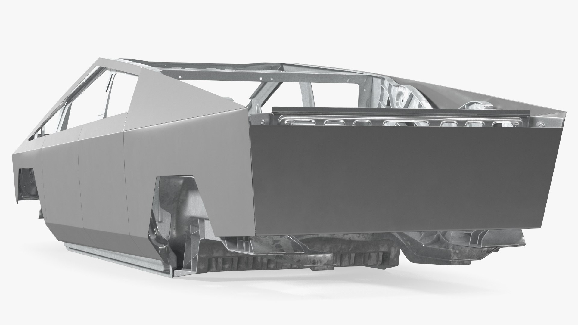 3D Tesla Cybertruck body frame model - TurboSquid 2164593
