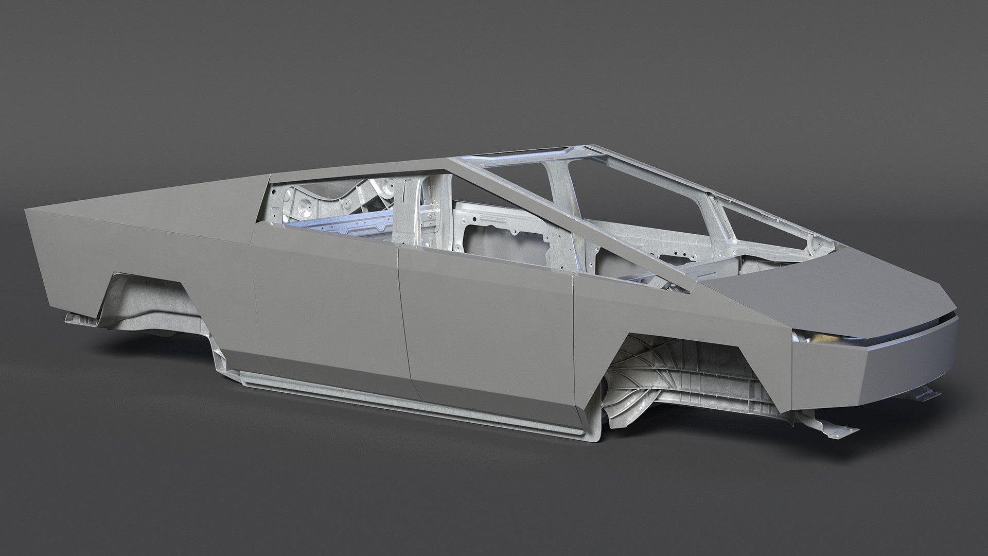 3D Tesla Cybertruck body frame model - TurboSquid 2164593