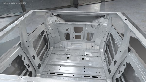 modelo 3d Estructura de la carrocería del Tesla Cybertruck - TurboSquid ...