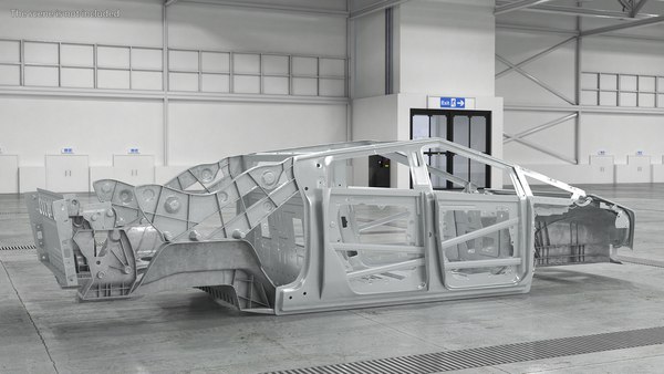 Tesla Cybertruck 차체 프레임 3D 모델 - TurboSquid 2164593