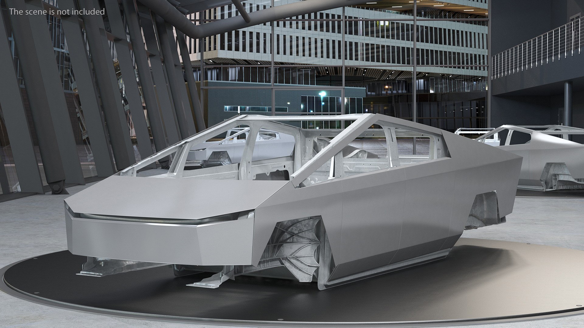 3D Tesla Cybertruck body frame model - TurboSquid 2164593