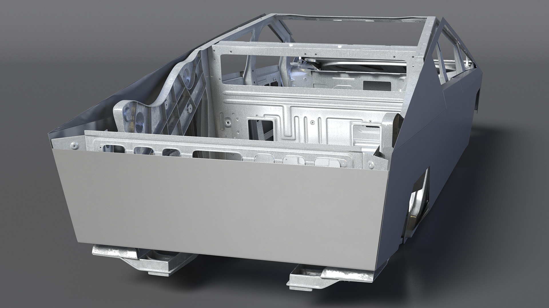 3D Tesla Cybertruck body frame model - TurboSquid 2164593