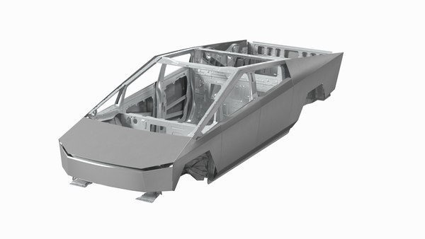 modelo 3d Estructura de la carrocería del Tesla Cybertruck - TurboSquid ...