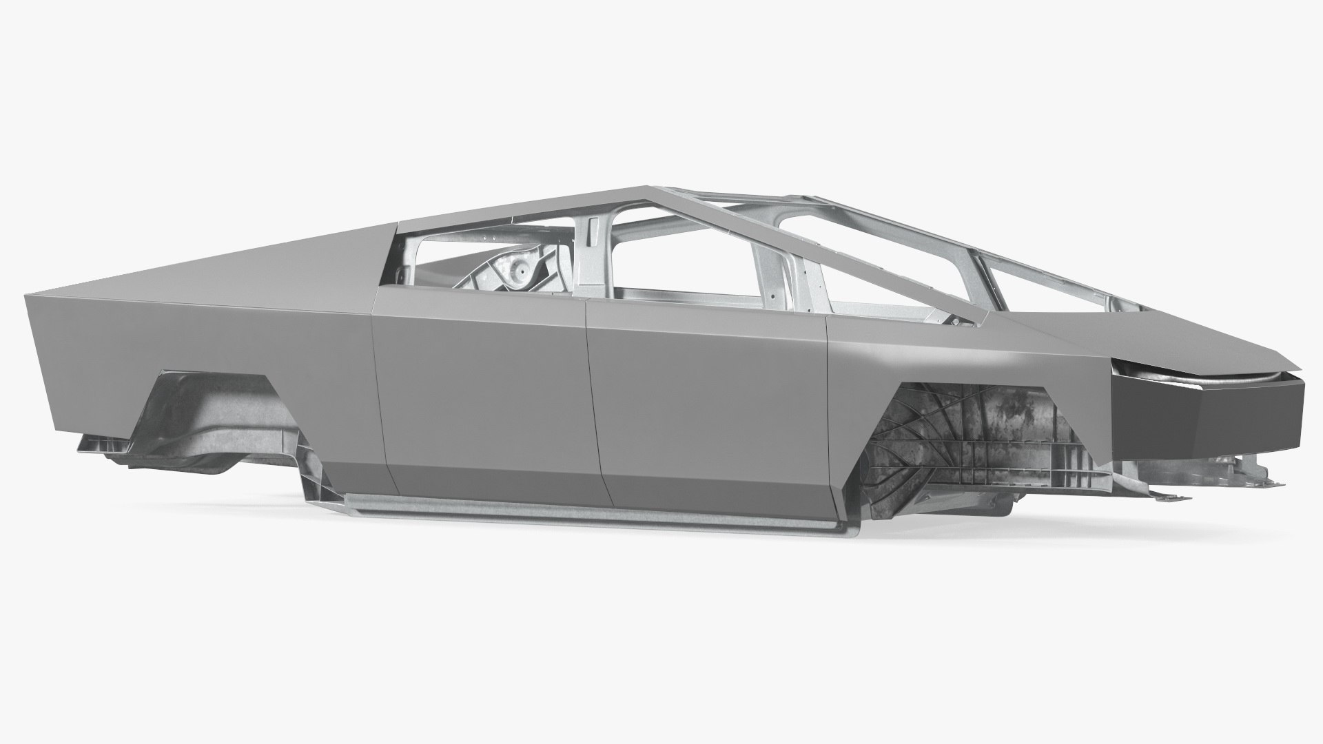 3D Tesla Cybertruck body frame model - TurboSquid 2164593