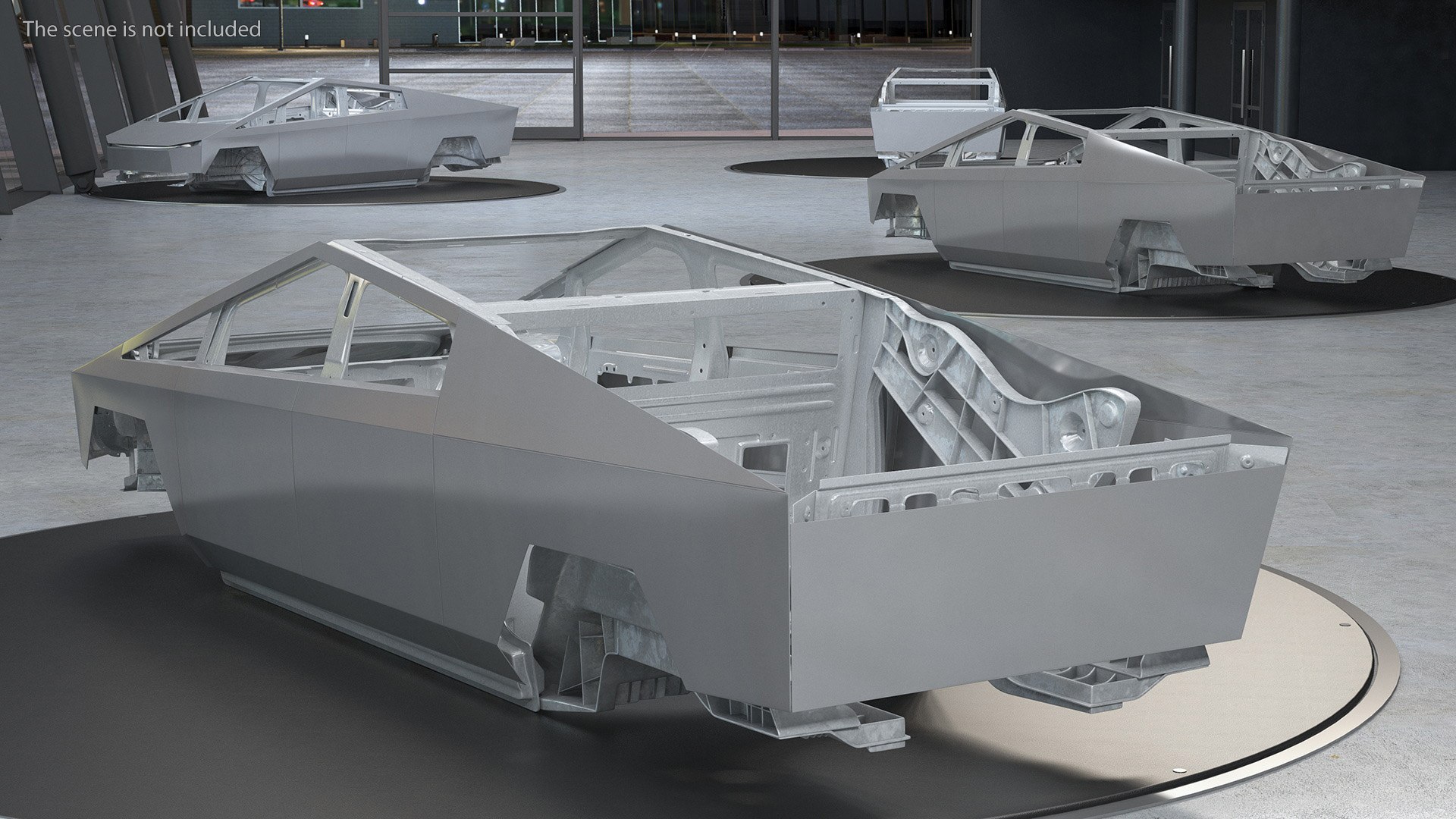 3D Tesla Cybertruck body frame model - TurboSquid 2164593