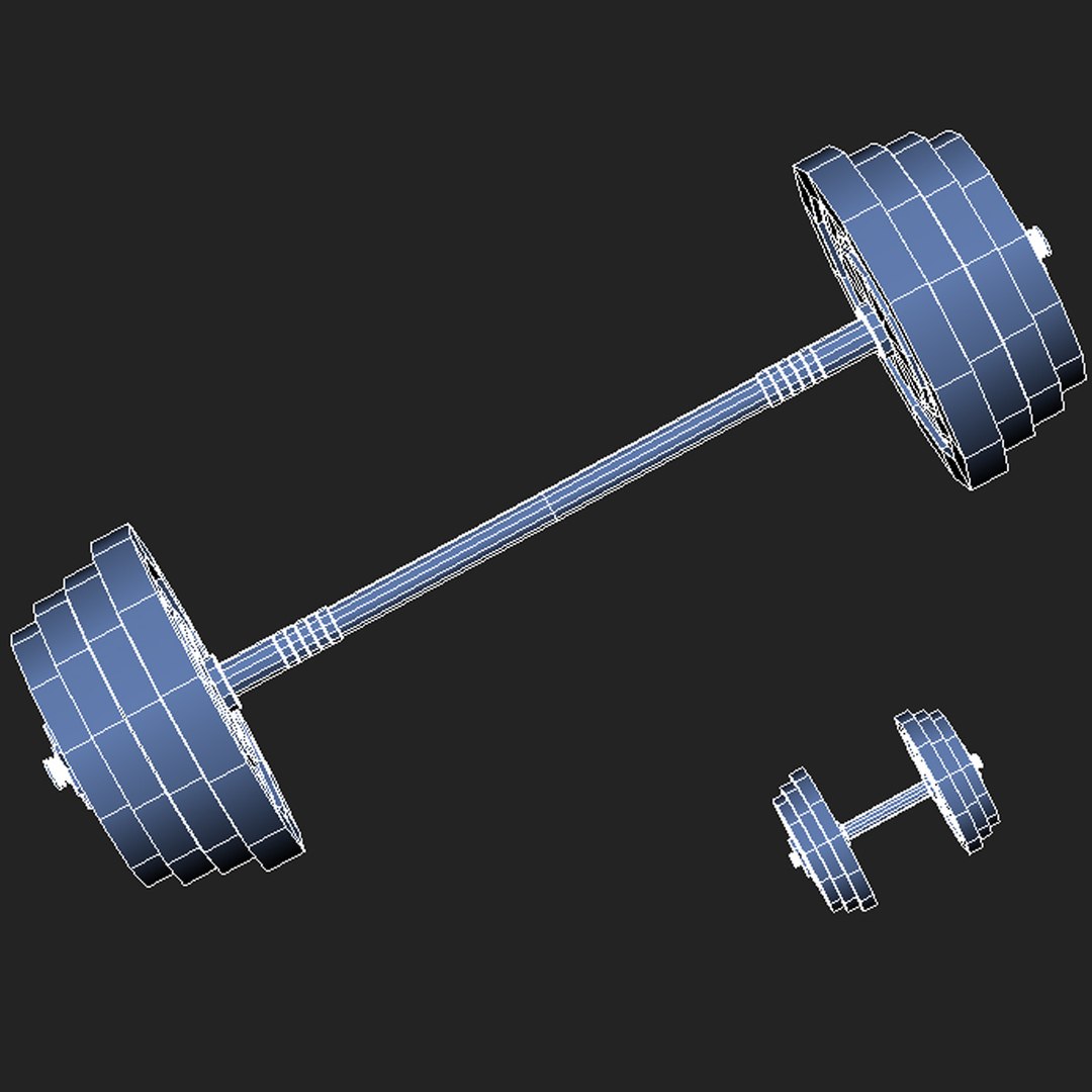 3d model weight exercise dumbell