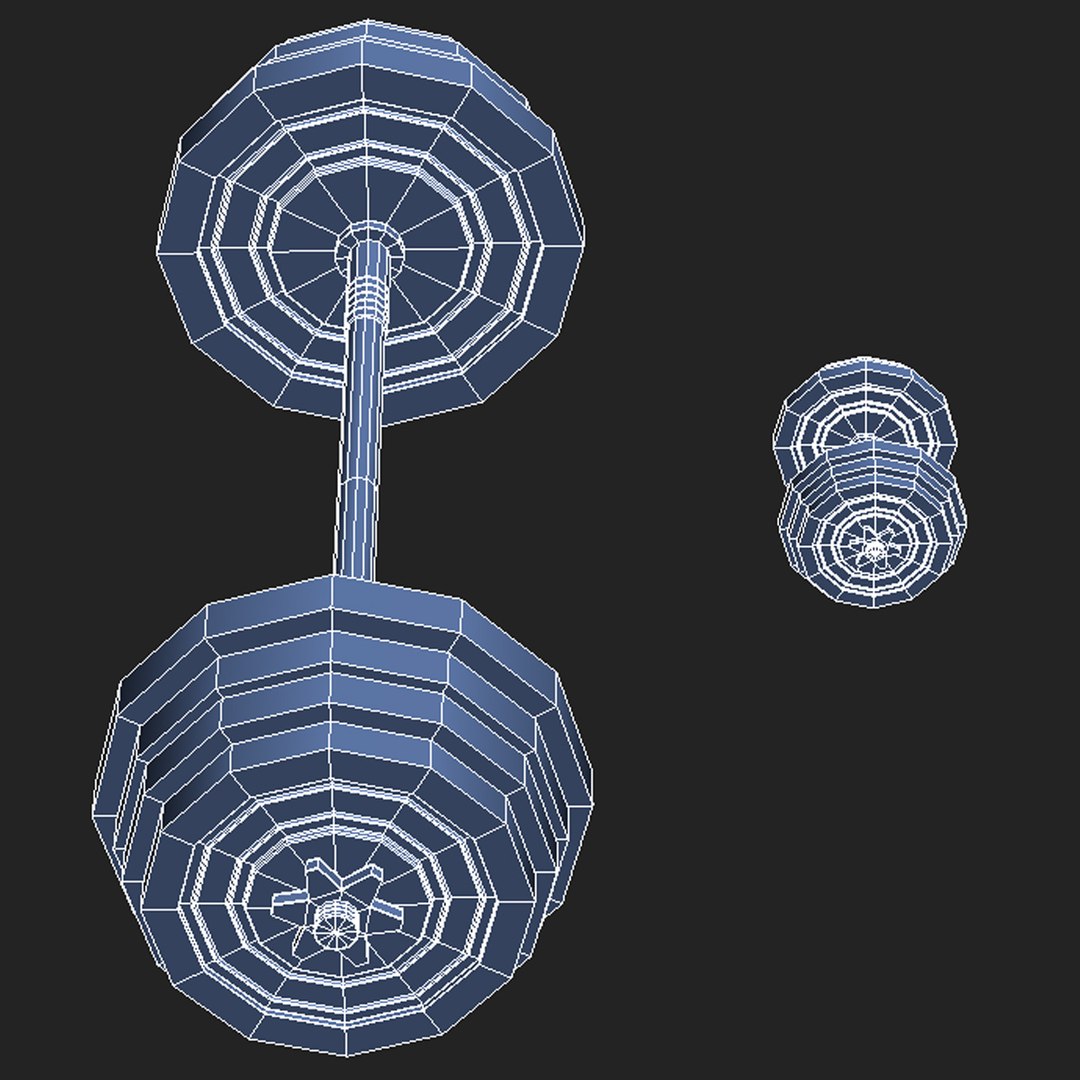 3d model weight exercise dumbell