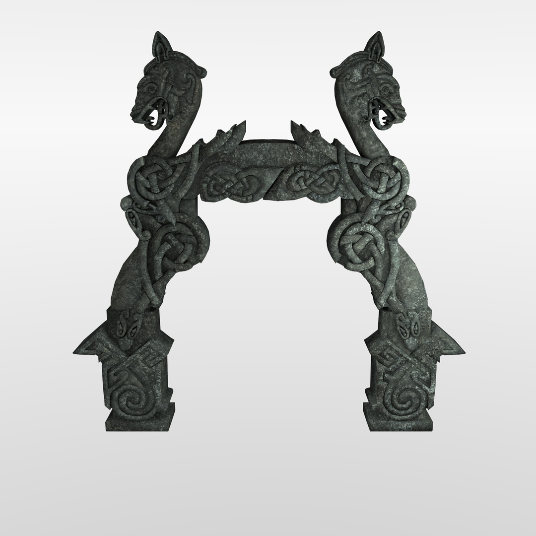 3D Viking Ancient Stone - TurboSquid 1208483