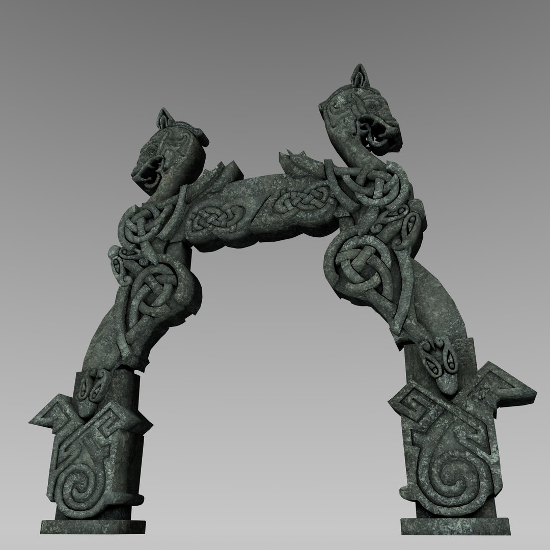 3D Viking Ancient Stone - TurboSquid 1208483