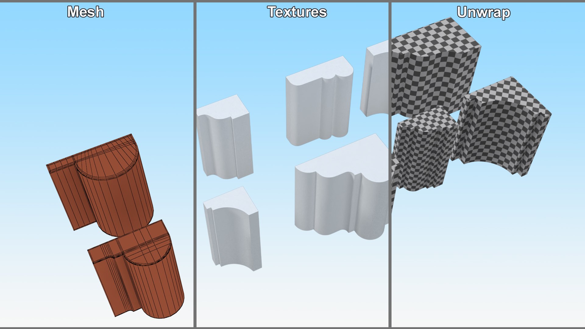 3D Set Molding Gypsum Part 1 Model - TurboSquid 2274418