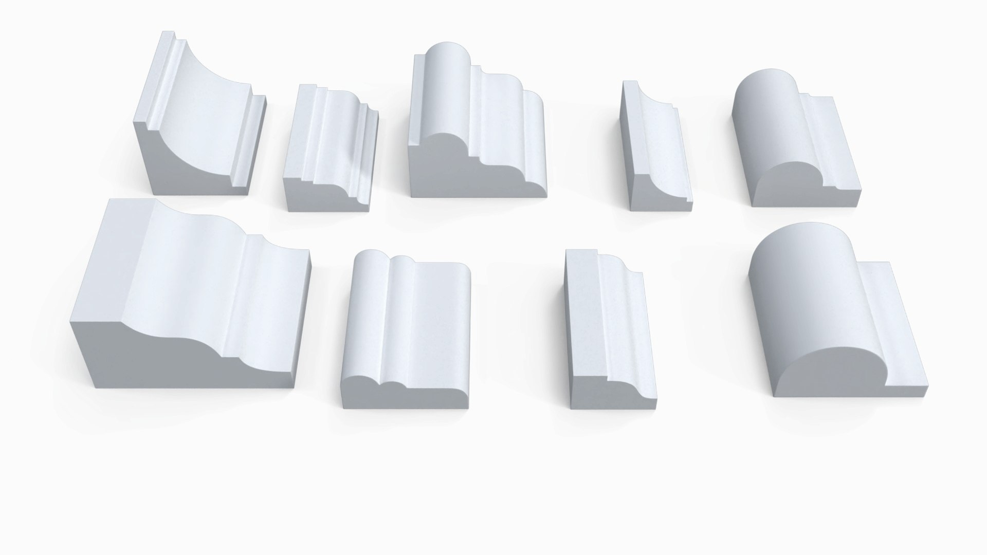 3D Set Molding Gypsum Part 1 Model - TurboSquid 2274418