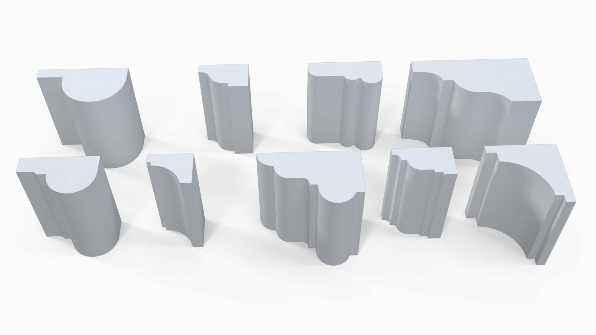 3D Set Molding Gypsum Part 1 Model - TurboSquid 2274418
