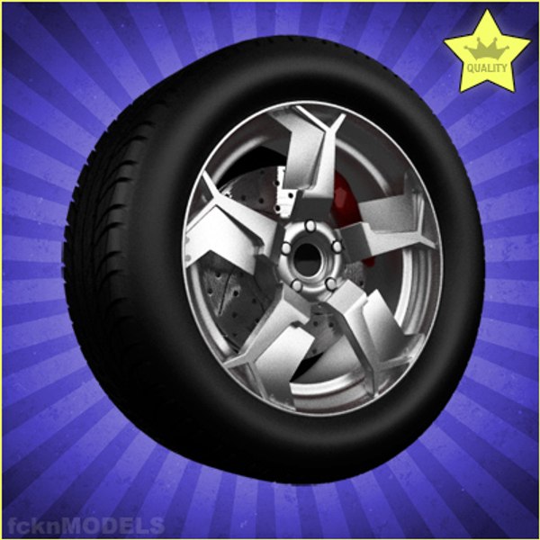 car wheel 3d max