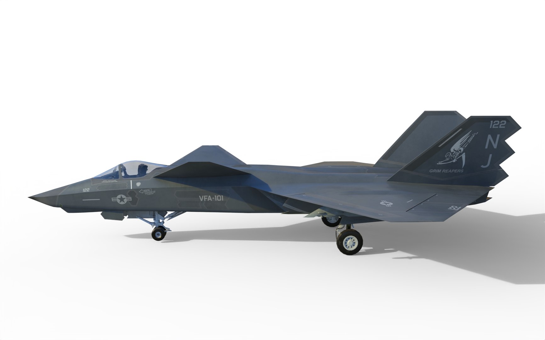 YF-23 Naval NATF 23 3D - TurboSquid 2185115