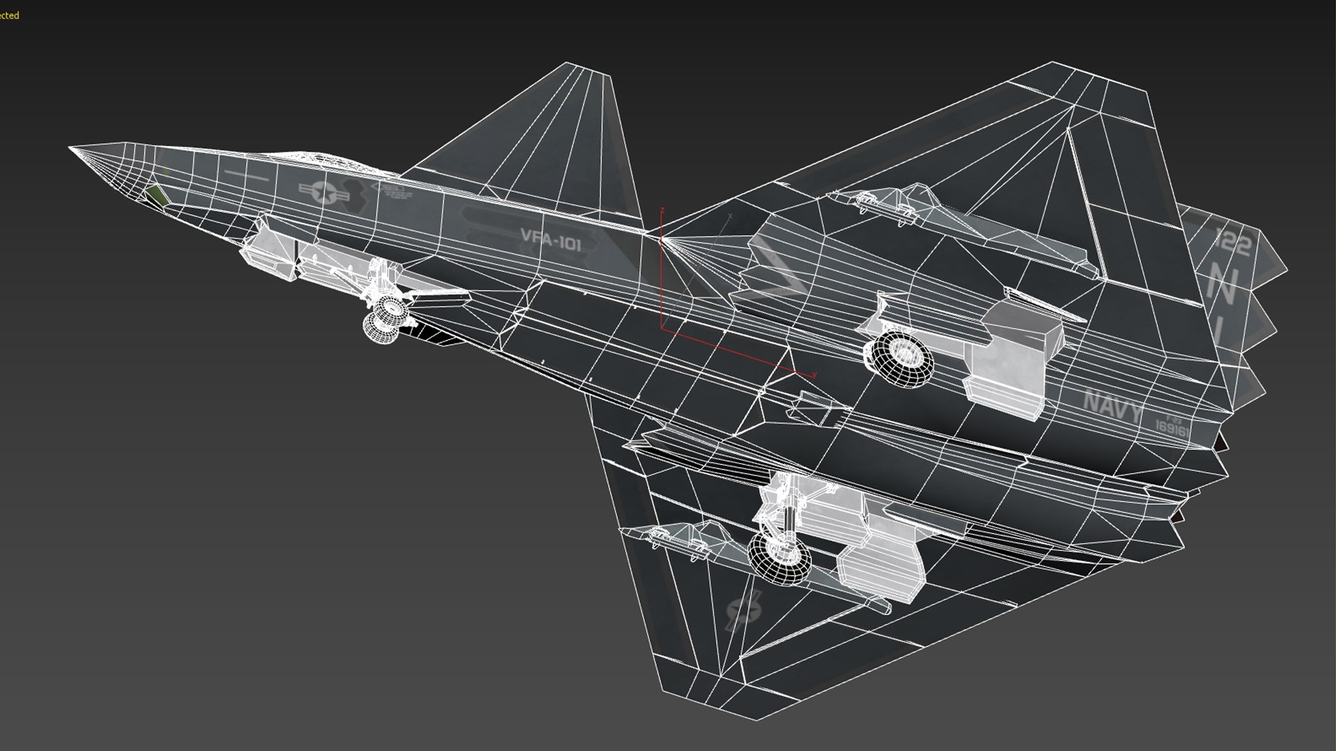 YF-23 Naval NATF 23 3D - TurboSquid 2185115