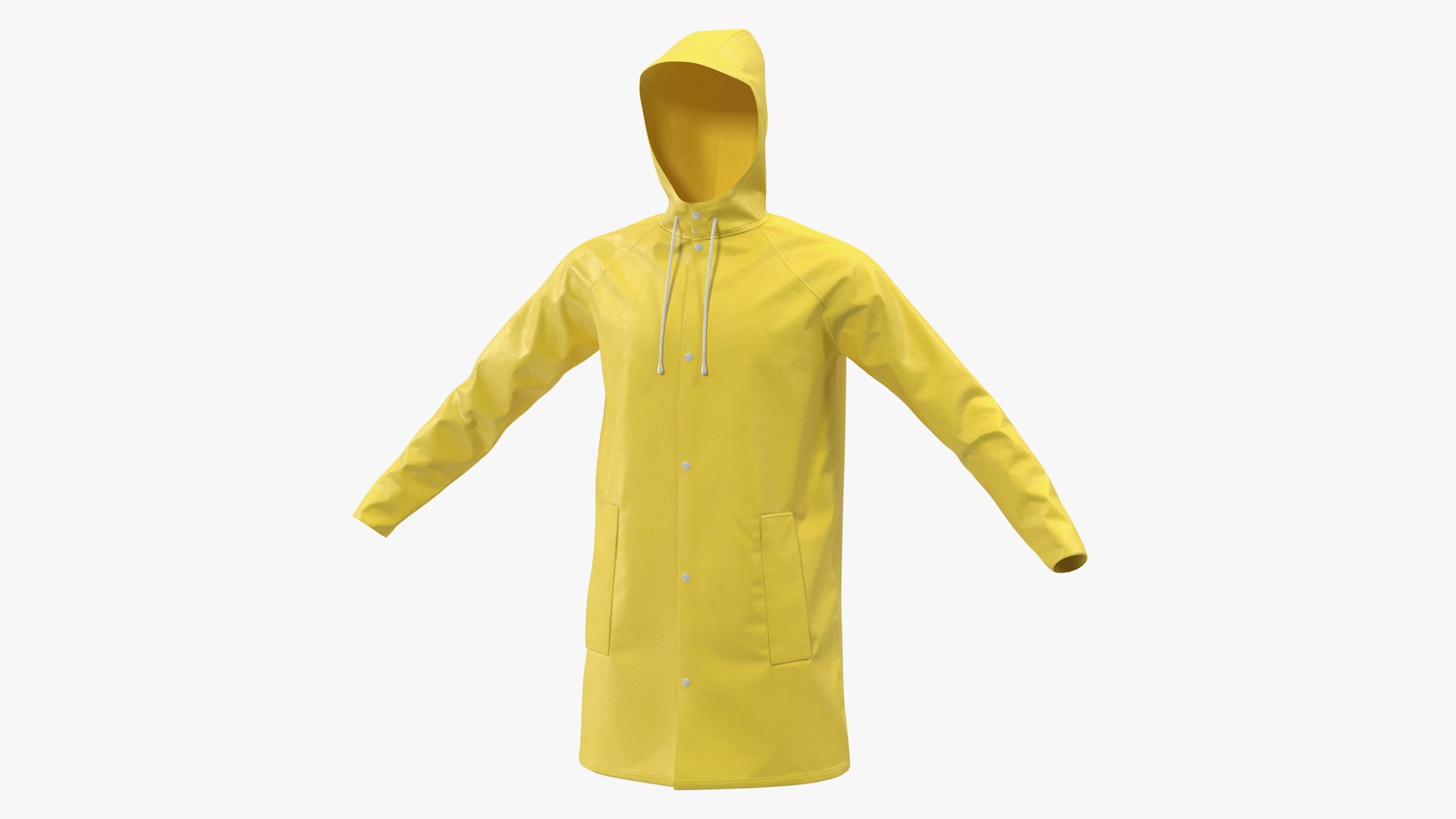 3D raincoat waterproof rain coat model - TurboSquid 1528516