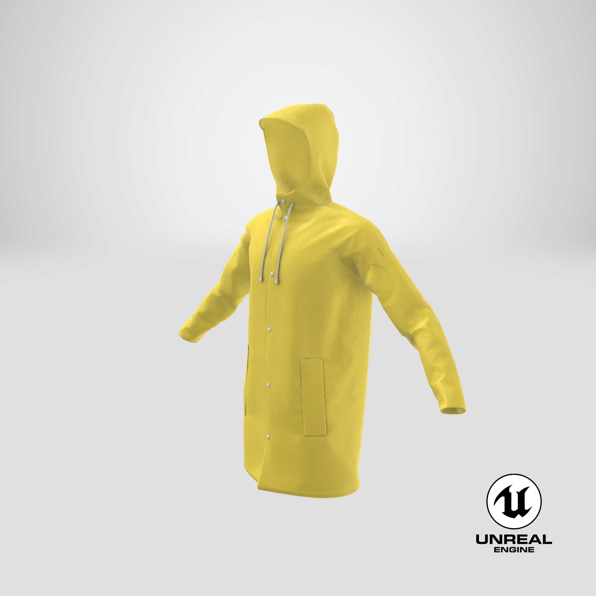 3D raincoat waterproof rain coat model - TurboSquid 1528516