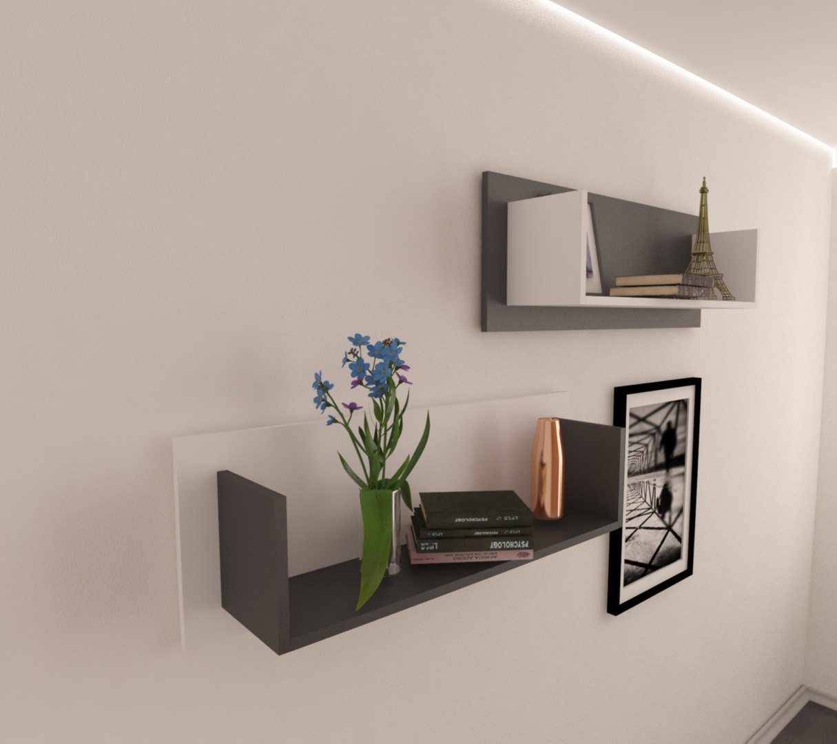 Horizontal Shelves 3D Model - TurboSquid 1418788