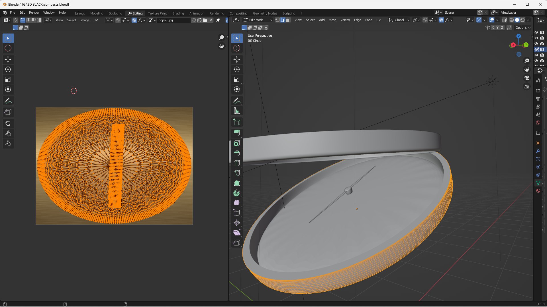 Compass 3d Model Model - TurboSquid 2002107
