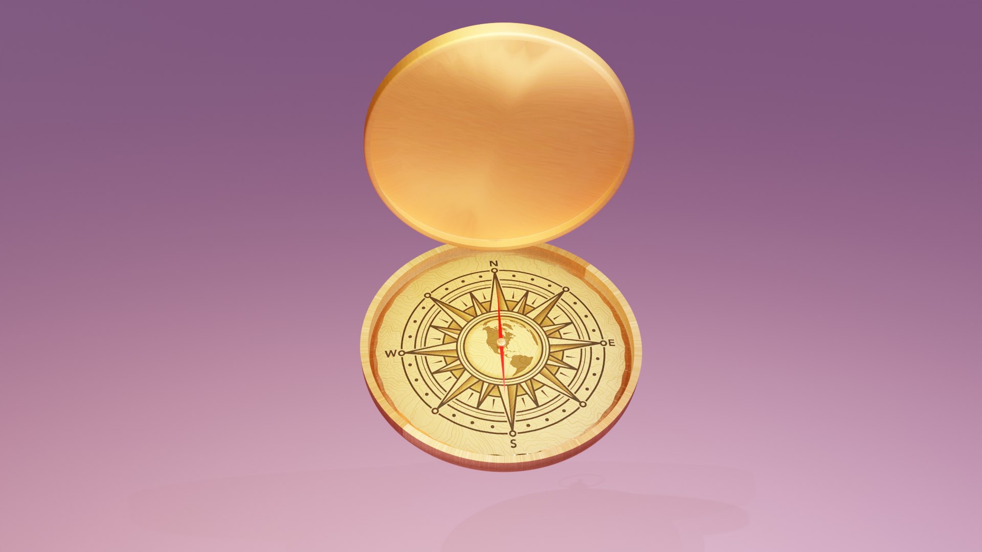 Compass 3d Model Model - TurboSquid 2002107