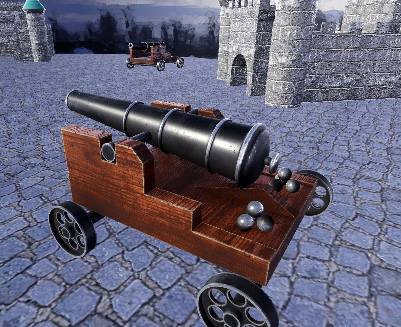 Medieval cannon 3D - TurboSquid 1556927