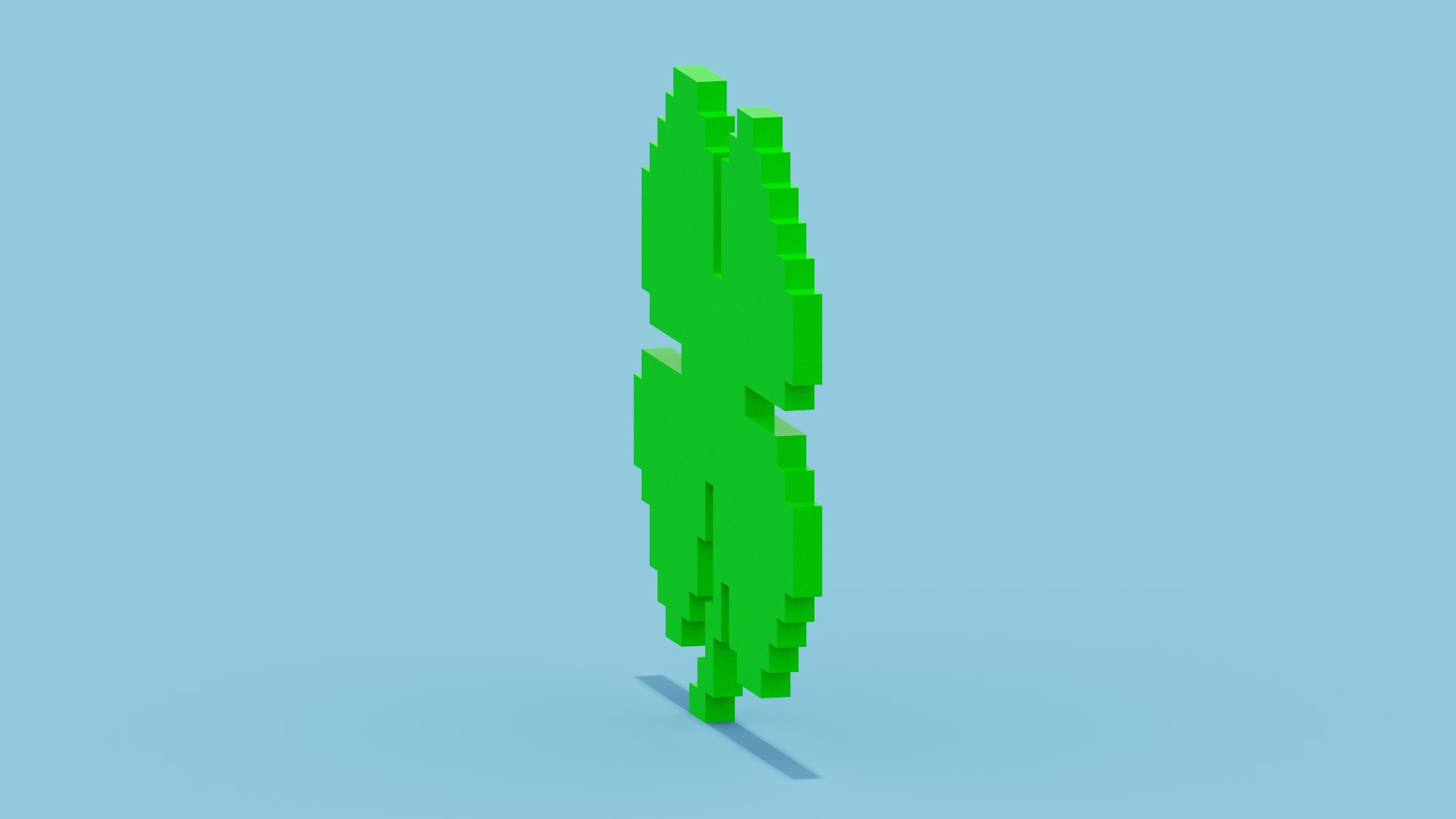 3D Pixel Clover Model - TurboSquid 2042919