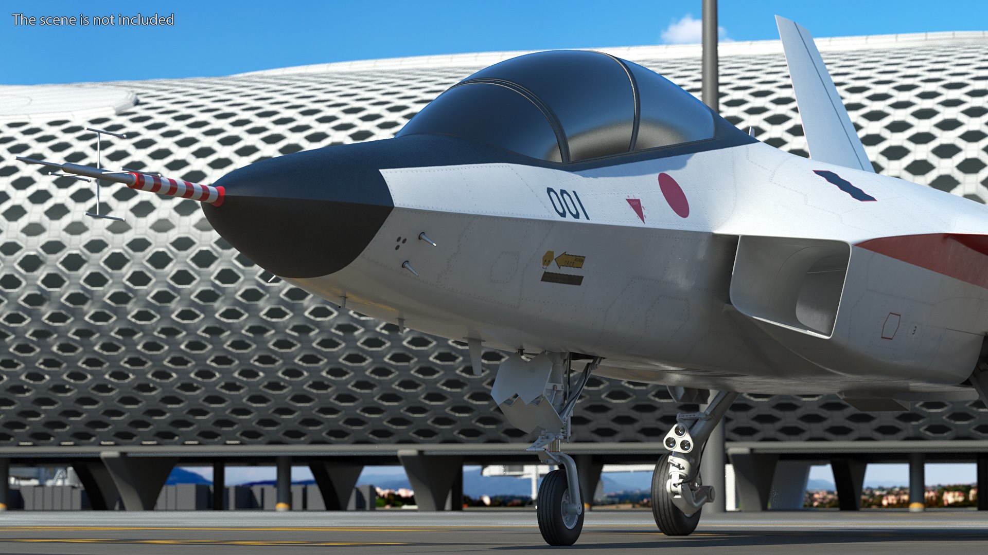 Mitsubishi X2 Shinshin Stealth Fighter Aircraft Exterior Only 3D Model ...