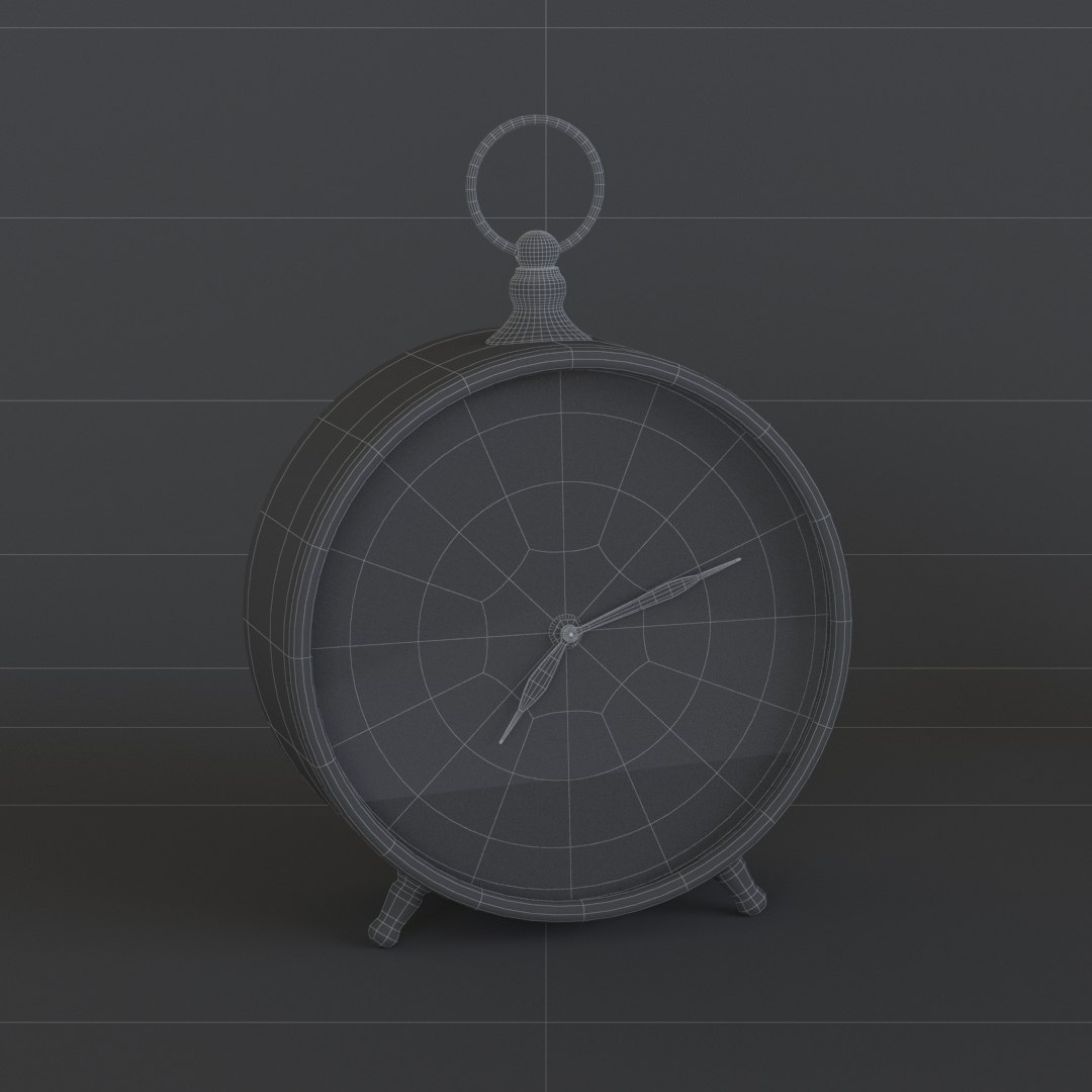 4 Table Clocks 3D - TurboSquid 1293372