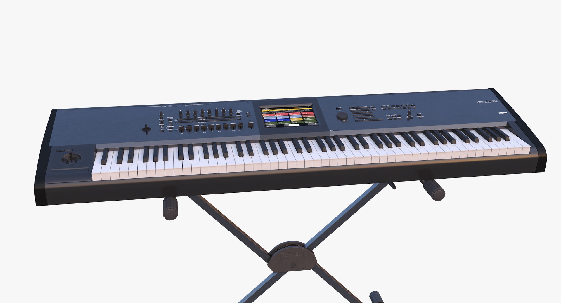 3D synth keyboard stand - TurboSquid 1495520