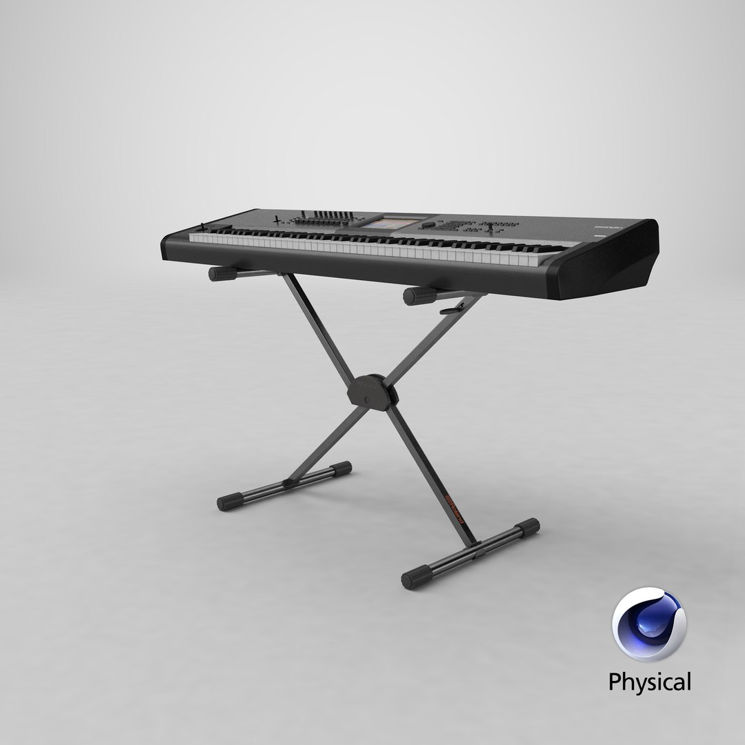 3D synth keyboard stand - TurboSquid 1495520