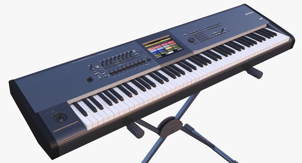 3D synth keyboard stand - TurboSquid 1495520