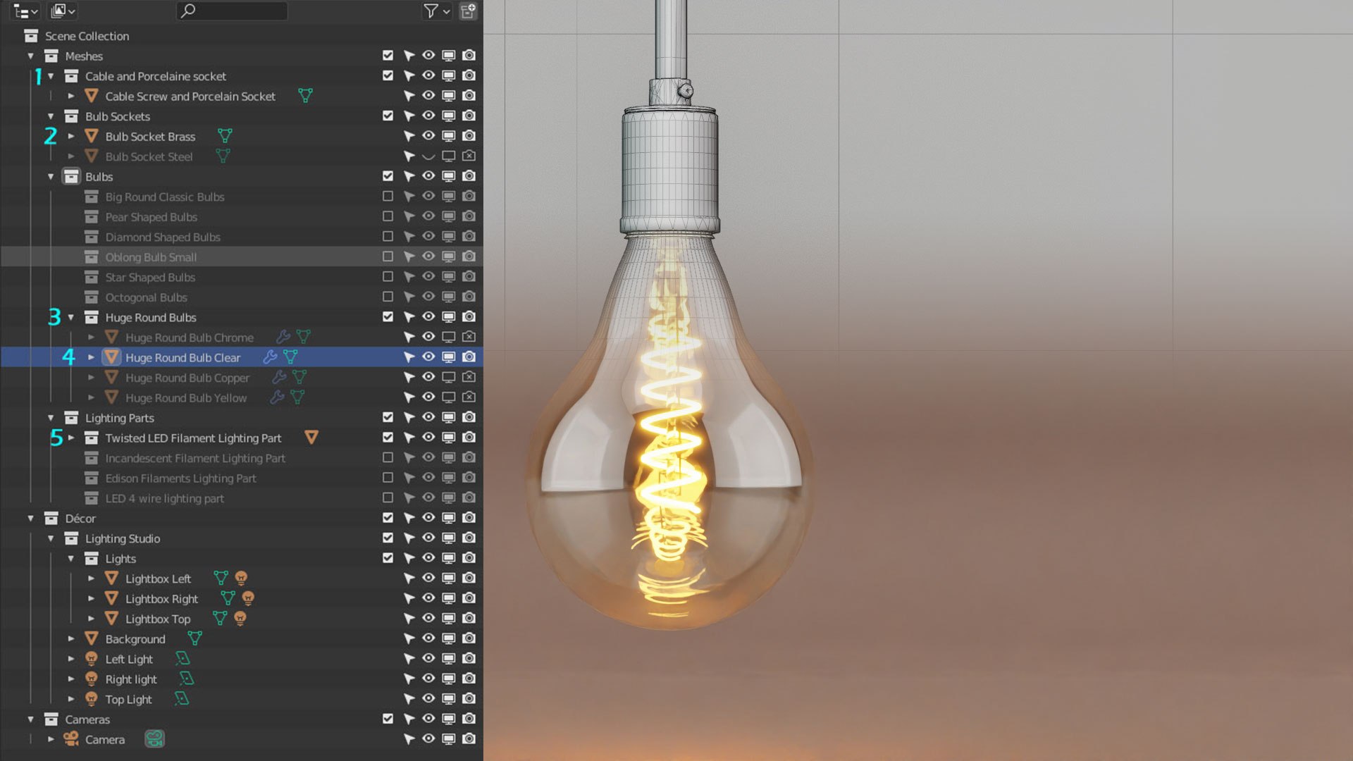 Light Bulbs Collection 226 Combinations 3D Model - TurboSquid 1877378
