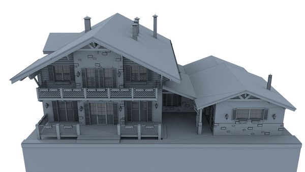 3D model Alpine Chalet House - TurboSquid 1755530