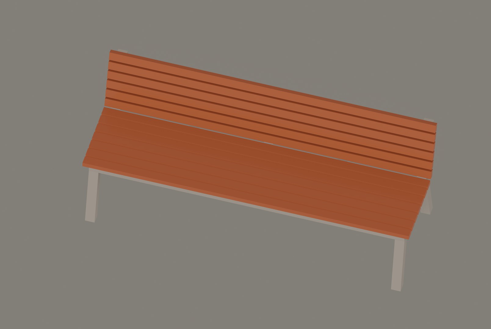 3D Bench Low Poly - TurboSquid 2058145